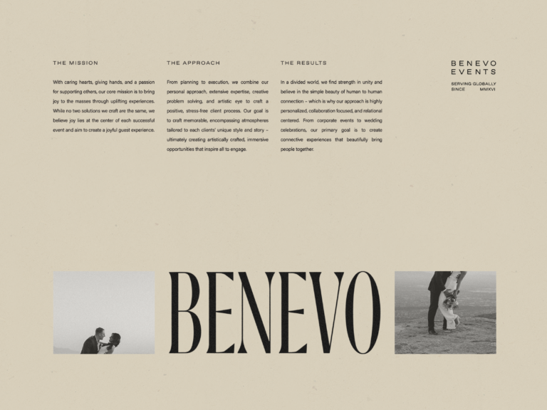 Benevo Events - duendedesignco.com